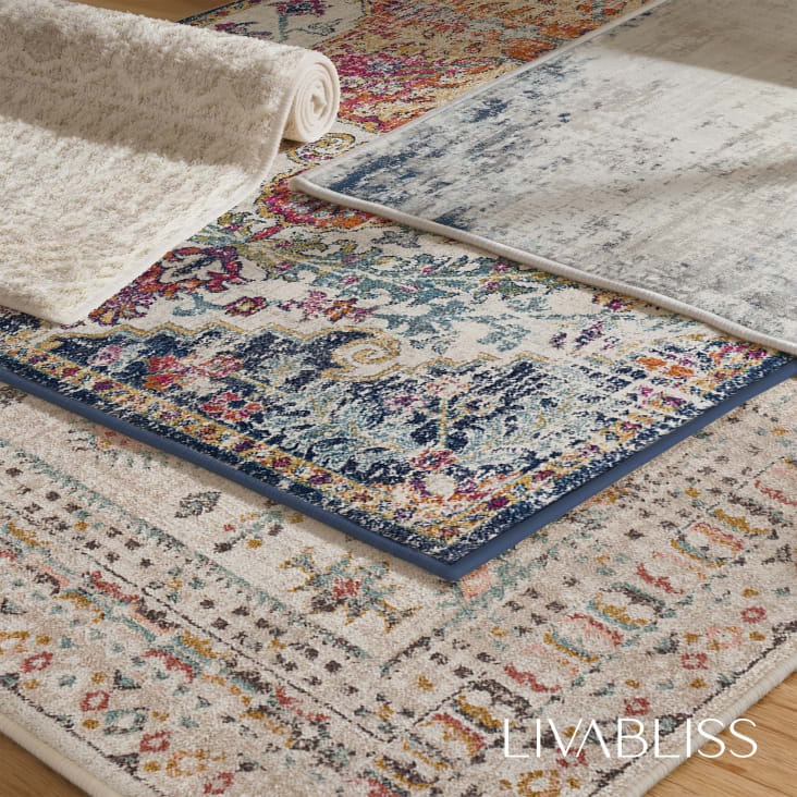 Alfombra abstracta moderna gris/blanco 160x220 Fiona | Maisons du Monde