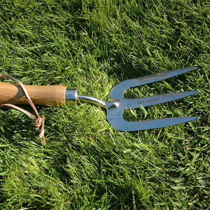 Petite fourche en bois et acier inoxydable | Maisons du Monde