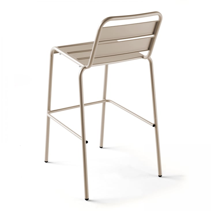 Barhocker aus Metall Taupe Palavas | Maisons du Monde