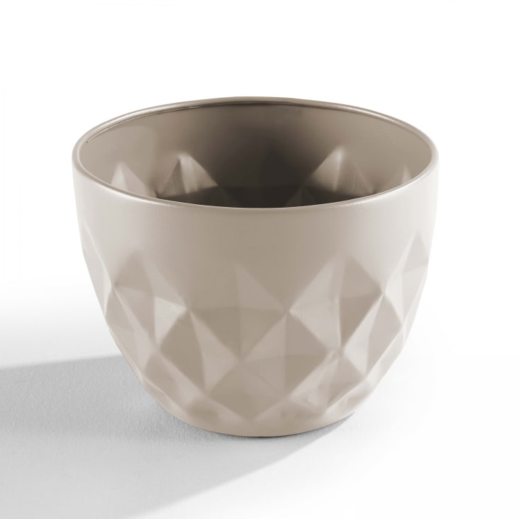 Set di 2 portavasi in metallo color talpa Palavas | Maisons du Monde