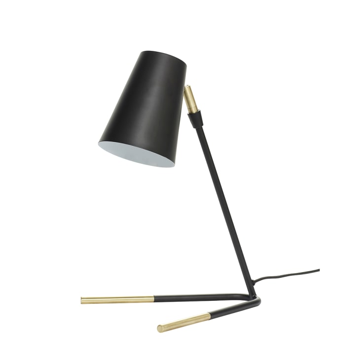 Lampe de table en laiton et fer noir Slant | Maisons du Monde