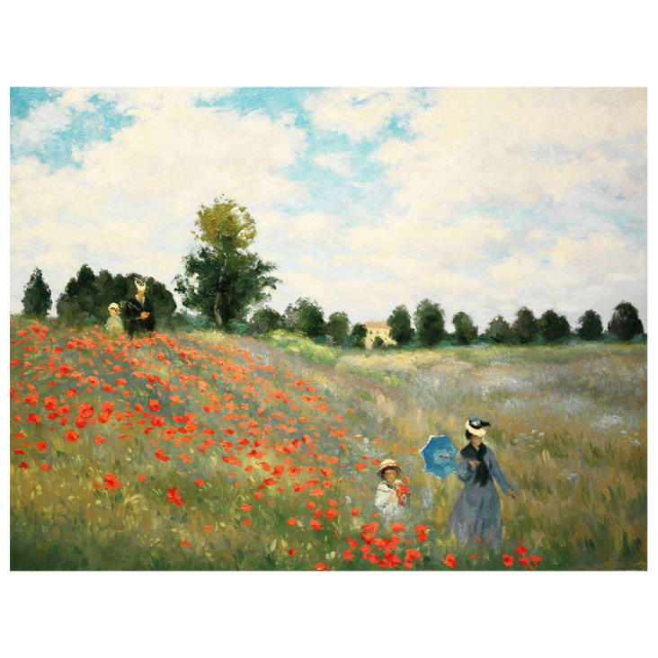 Tableau - Le Champ des Coquelicots Claude Monet 40x50cm | Maisons du Monde