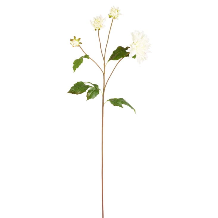 Tallo de dalia artificial blanca h80 Clara | Maisons du Monde