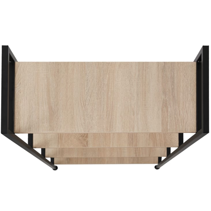 Regal Leeds 67,5x31,5x121,5cm Industrial Holz hell, Eiche Sonoma ...