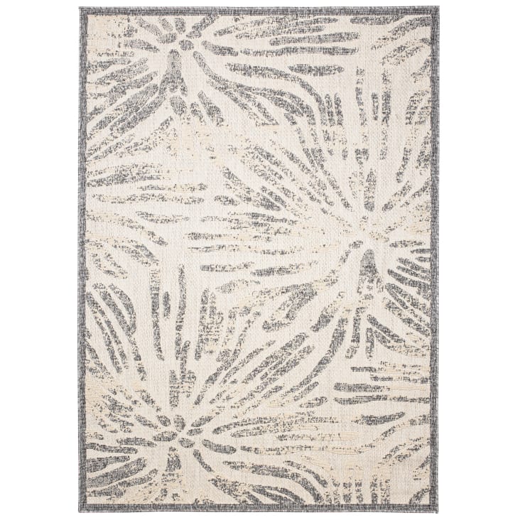 Tappeto esterno interni 3D grigio crema beige strisce 120 x 170 cm ...