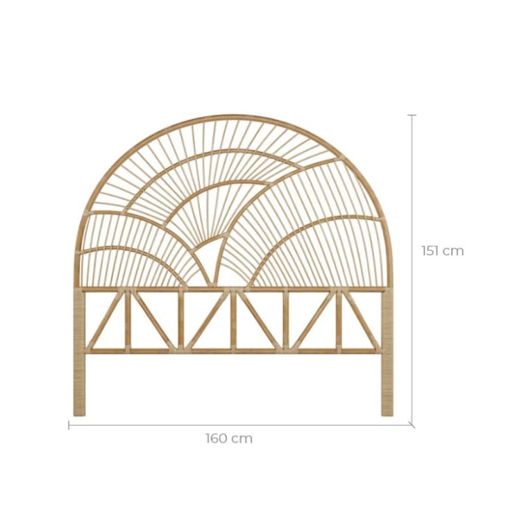 Testata da letto in rattan naturale 160 cm Séléné | Maisons du Monde