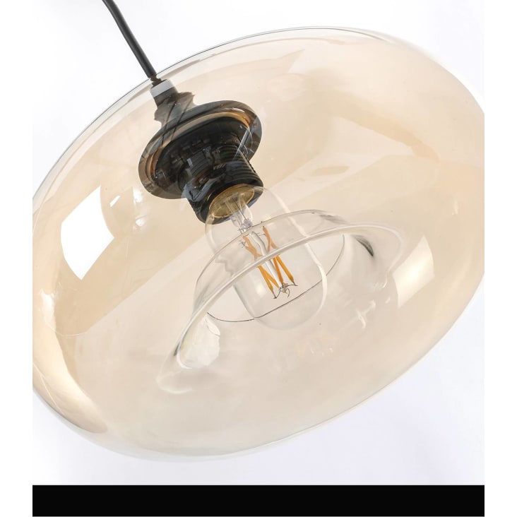 suspension en verre marron, d. 28 cm Bronks | Maisons du Monde