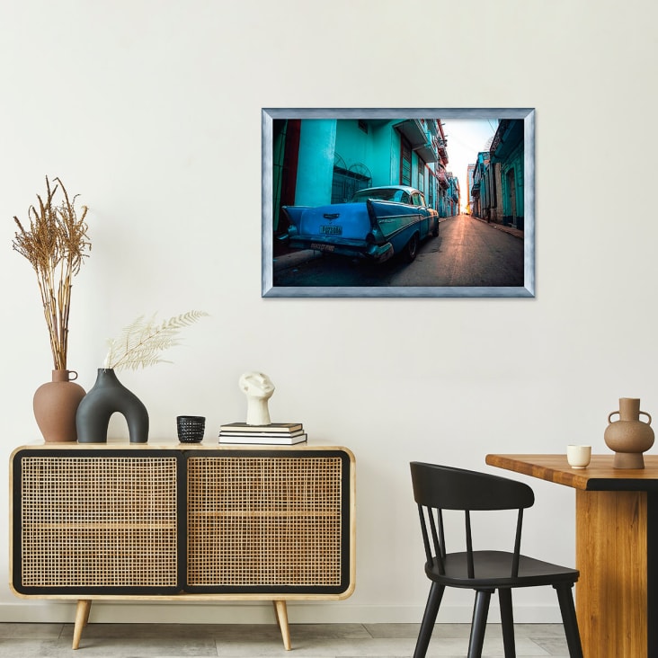 Tableau sur aluminium 90x60 cm 50'S CAR | Maisons du Monde