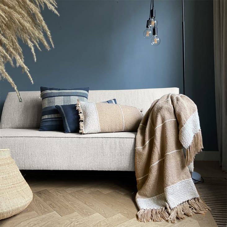 Coperta berbera beige avena 125x150 VUE SUR LA MER | Maisons du Monde