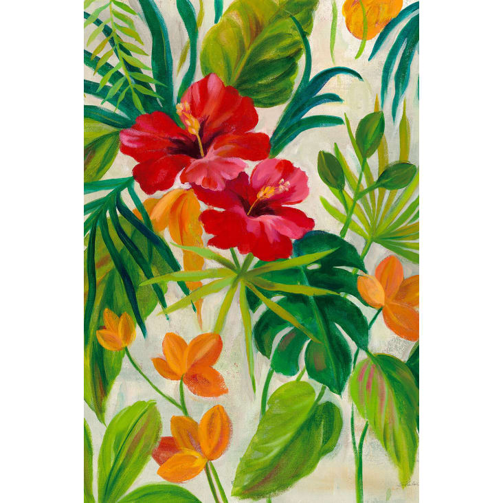 Tableau Jardin tropical imprimé sur toile 60x90 cm | Maisons du Monde