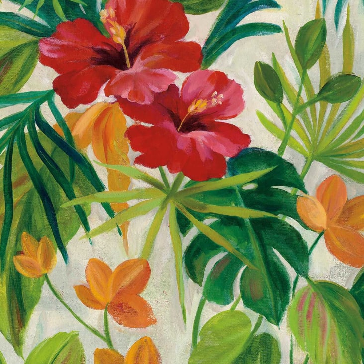 Tableau Jardin tropical imprimé sur toile 60x90 cm | Maisons du Monde