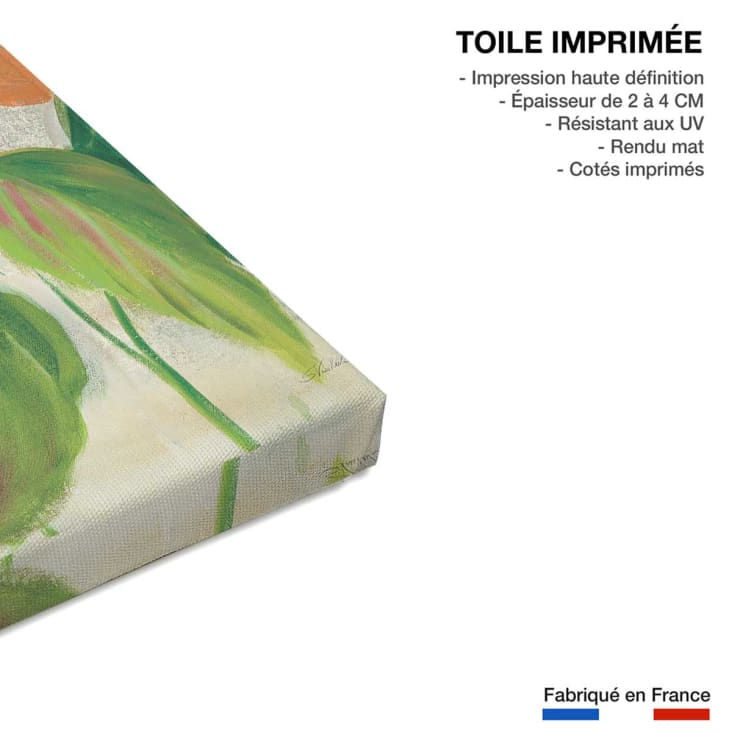 Tableau Jardin tropical imprimé sur toile 30x45 cm | Maisons du Monde