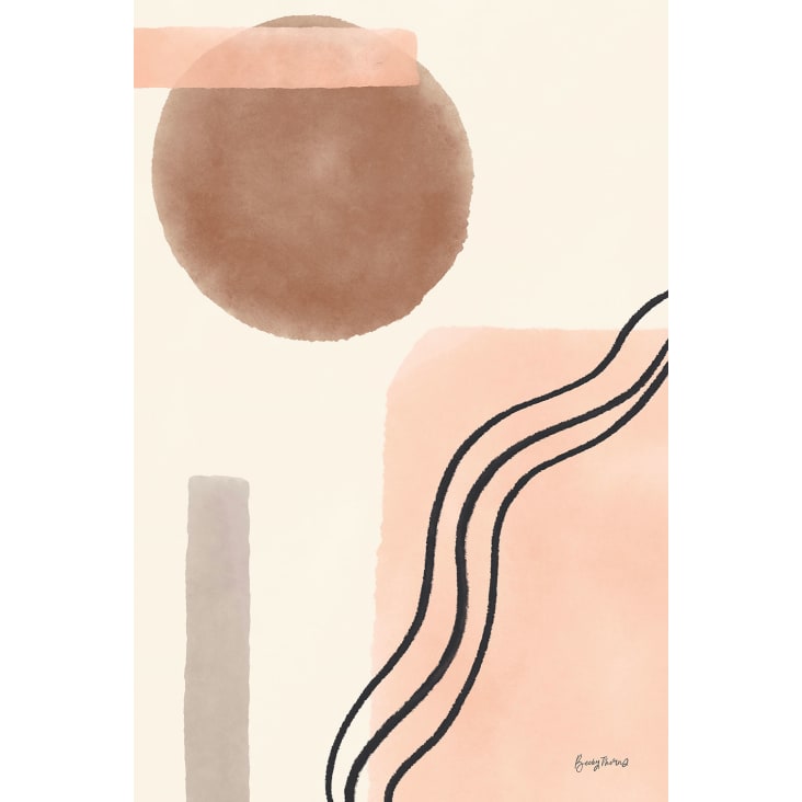 Tableau Graphisme inspiration 50's imprimé sur toile 80x120 cm ...