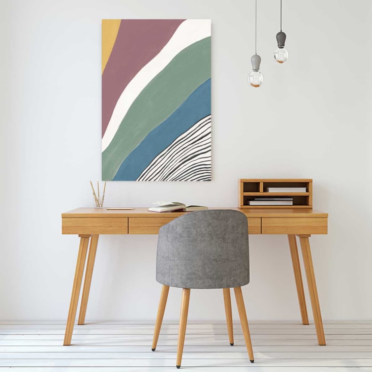 Cuadro retro colorida iv impresión sobre lienzo 30x45cm | Maisons du Monde