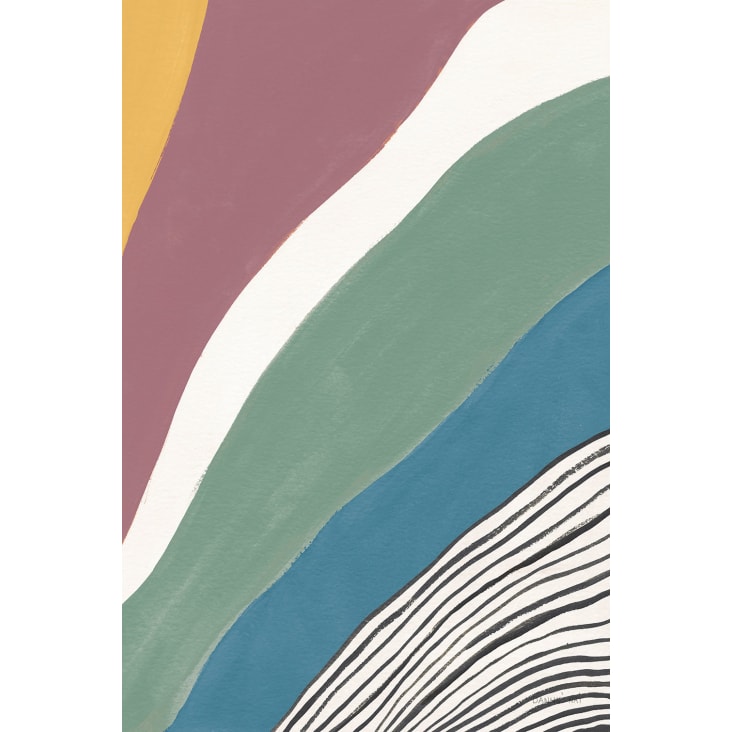 Cuadro retro colorida iv Impresión sobre lienzo 60x90cm | Maisons du Monde