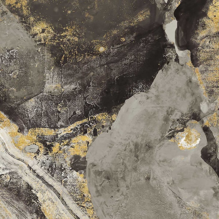 Cuadro río de oro impresión sobre lienzo 50x50cm | Maisons du Monde