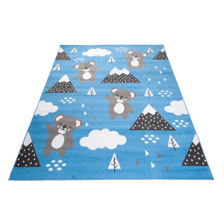 Tappeto per bambini azzurro orsetti multicolore 140 x 200 cm JOLLY ...