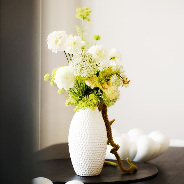 Tallo de rosa artificial amarilla h33 Tea | Maisons du Monde