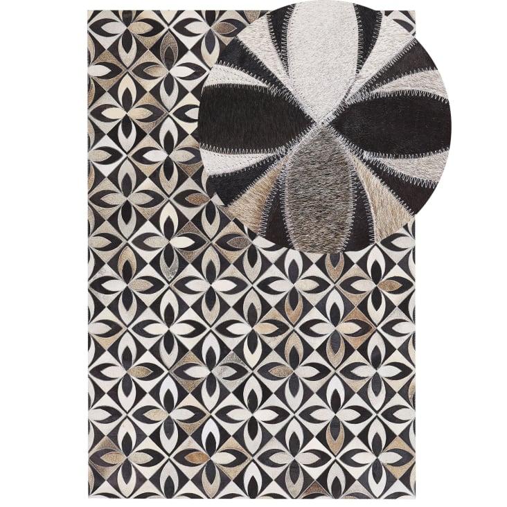 Teppich aus Echtleder 200 x 140 cm, bunt Ishan | Maisons du Monde