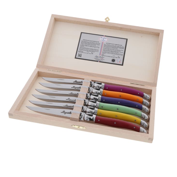 Coffret 6 couteaux multicolores en inox LAGUIOLE | Maisons du Monde