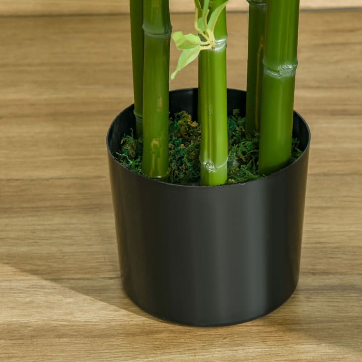 Pianta di bambù finta con vaso realistica verde Homcom | Maisons du Monde