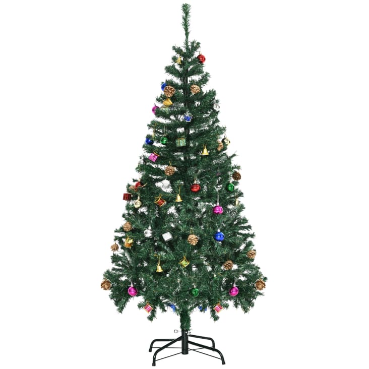 Albero di natale 150cm con 420 rami in pvc ignifughi verde Homcom ...