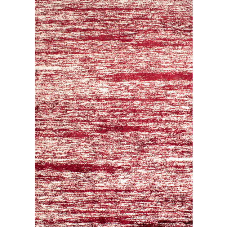 Tappeto a pelo lungo astratto stile moderno rosso - 120x160 cm OSLO ...