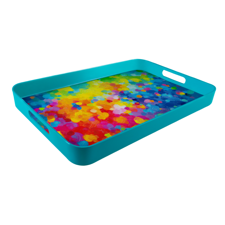 Bandeja para servir multicolor melamina 53 x 34 x 5 cm APÉRITIME ...