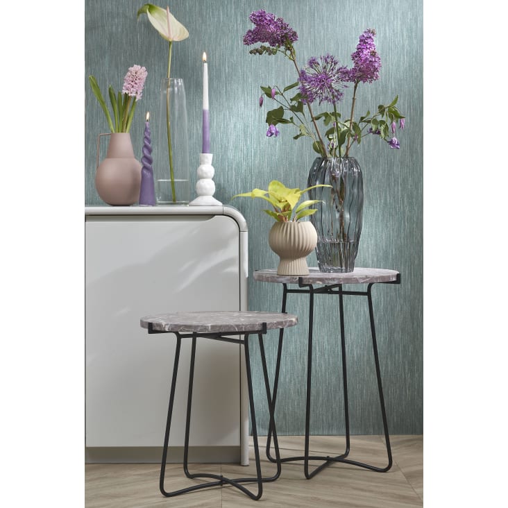 Jarrón de vidrio marrón oscuro alt.32 Feline | Maisons du Monde