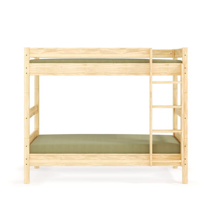 Litera convertible separable madera maciza natural 80x190 cm Aaron ...