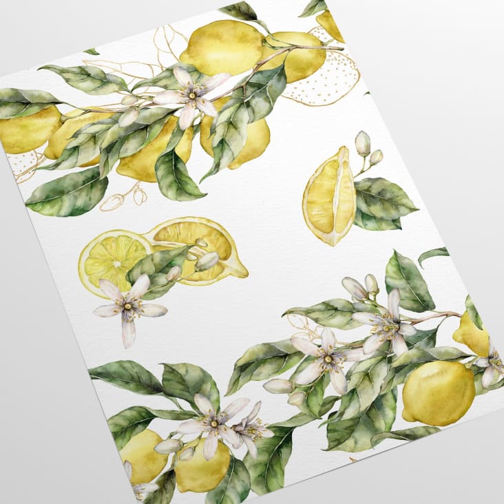 Tapete Zitronen 250x200 cm NATURA | Maisons du Monde