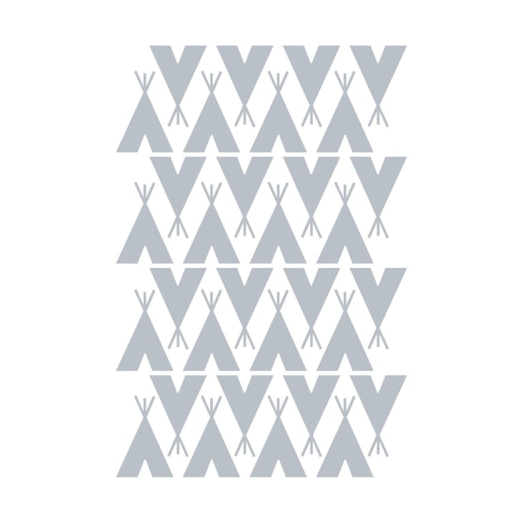 Pegatinas de pared mini tipis gris claro | Maisons du Monde