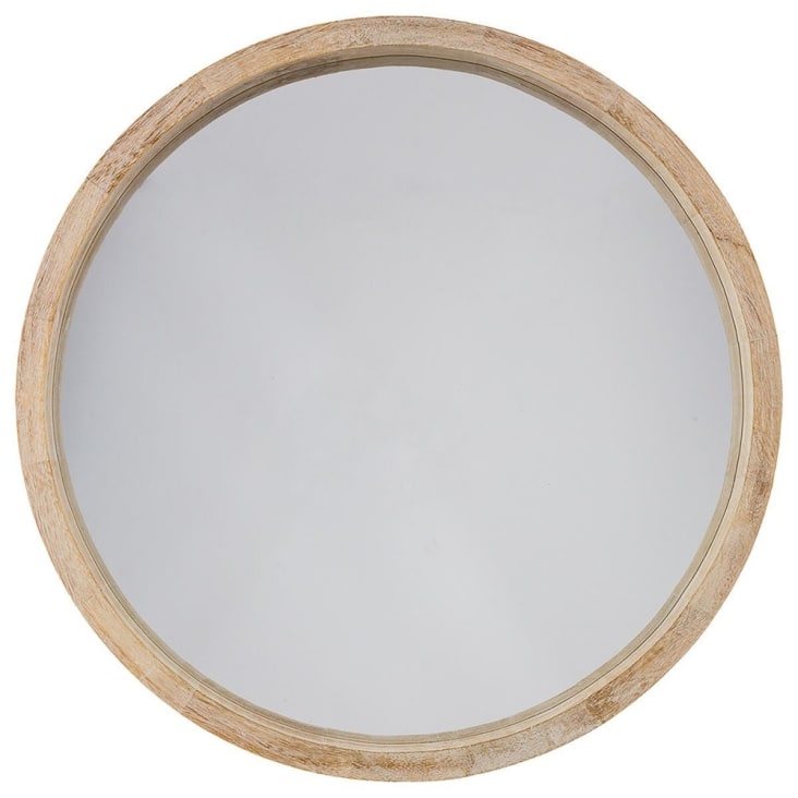 Miroir rond naturel D50cm SCANDI | Maisons du Monde