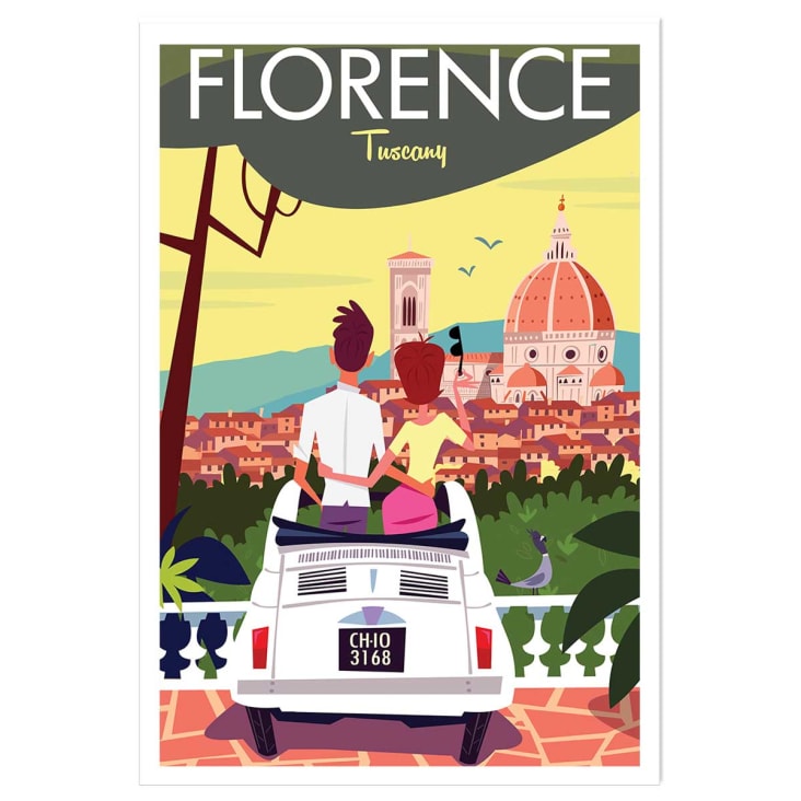 Poster viaggio a Firenze sin marco 40x60cm | Maisons du Monde