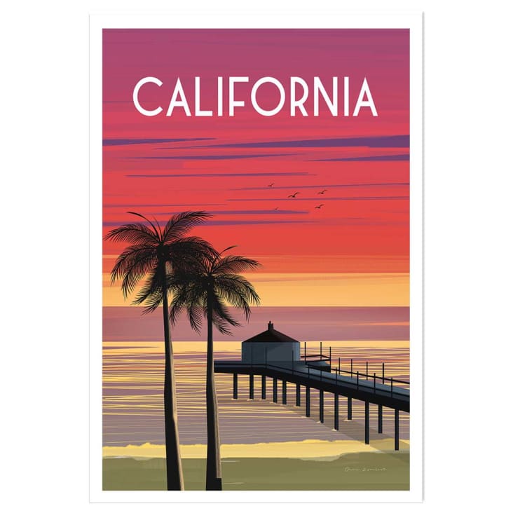 Póster de la ciudad de California sin marco 30x45cm | Maisons du Monde