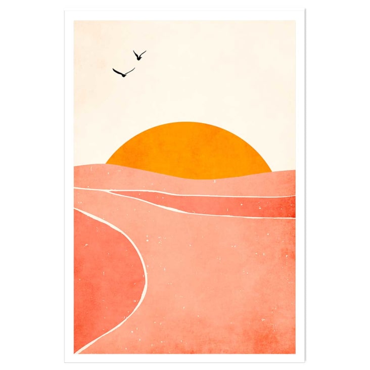 Poster grafico "danza con il sole"" sin marco 40x60cm | Maisons du Monde