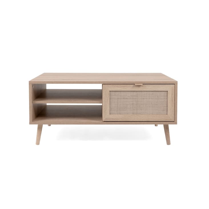 Mueble de tv 2 puertas 150 cm - impresión efecto ratán Bali | Maisons ...