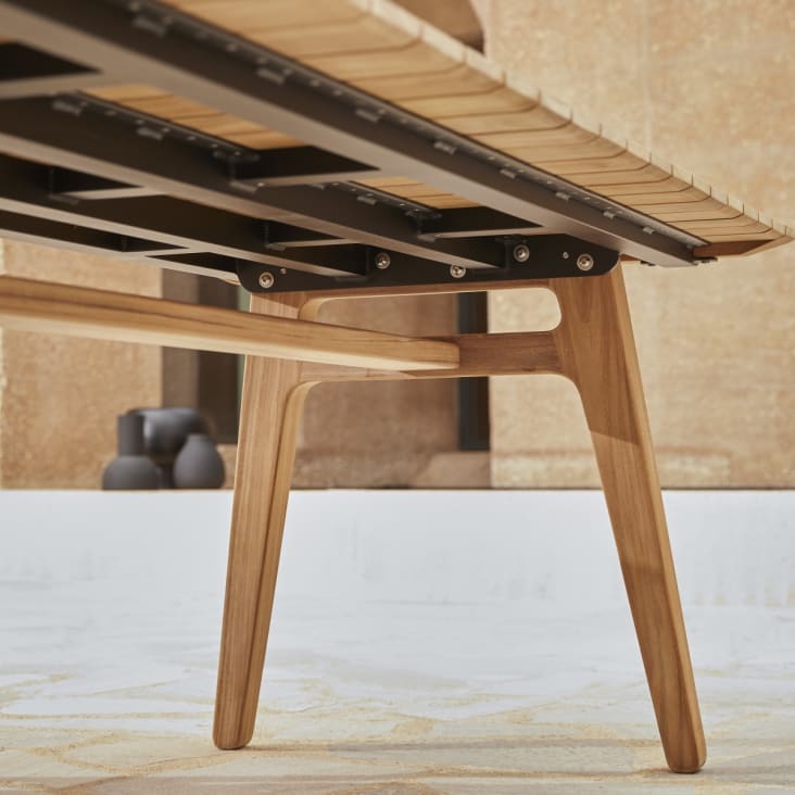 Mesa de jardín de teca maciza para 8/10 personas Antioni | Maisons du Monde