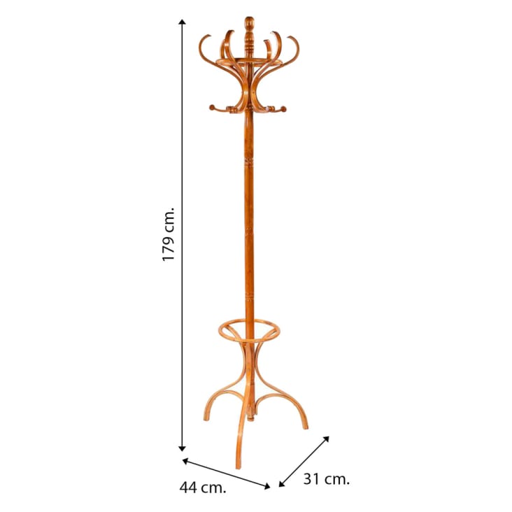 Percher de madera color marrón 31x44x179hcm | Maisons du Monde