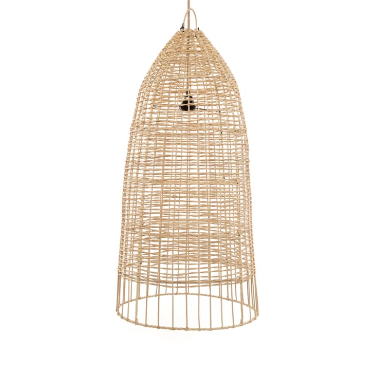 Abat-jour en rotin naturel 90x45 ELBA | Maisons du Monde