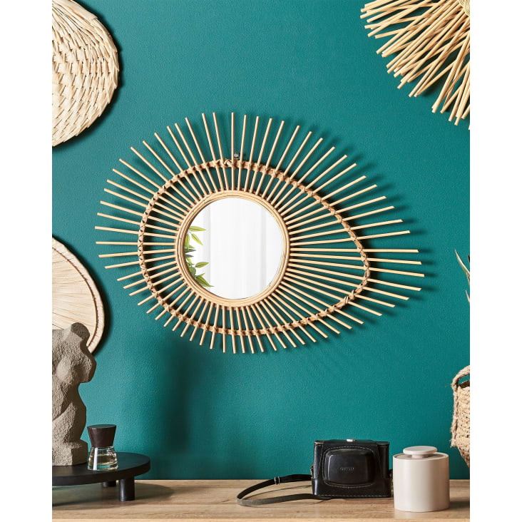 Espejo de madera natural 45x63 Bario | Maisons du Monde