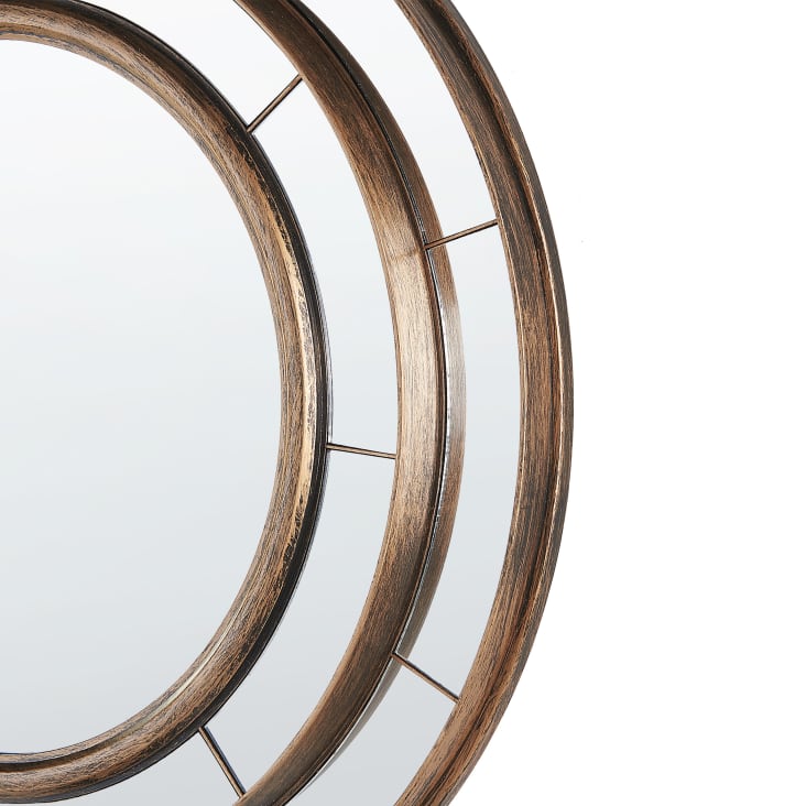 Miroir en matériaux synthétiques doré 40x40 Belchite | Maisons du Monde