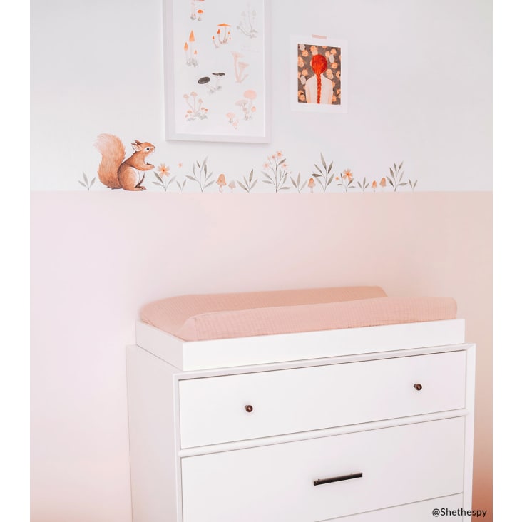 Stickers forêt en vinyle mat 29,7 x 42 cm Oh deer | Maisons du Monde