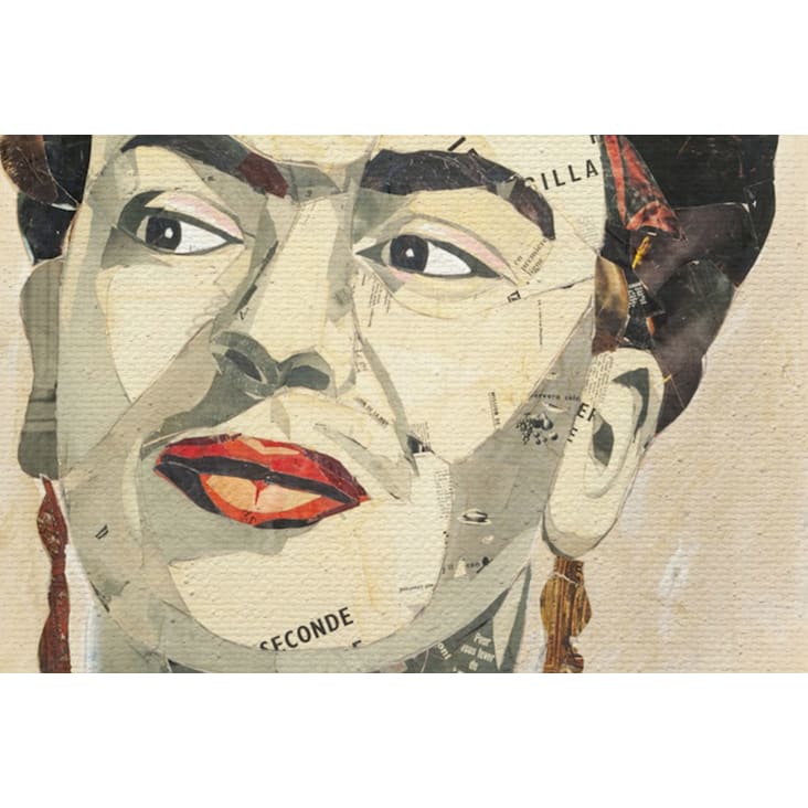 Lienzo 60x40 impresión Frida collage de retratos FRIDA PORTRAIT COLLAGE ...