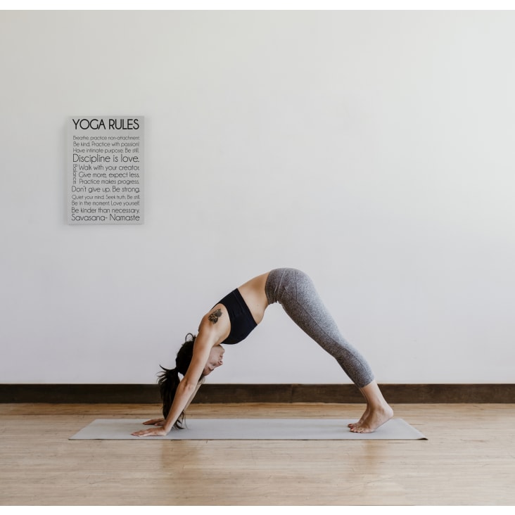 Lienzo 60x40 impresión normas de yoga YOGA RULES | Maisons du Monde