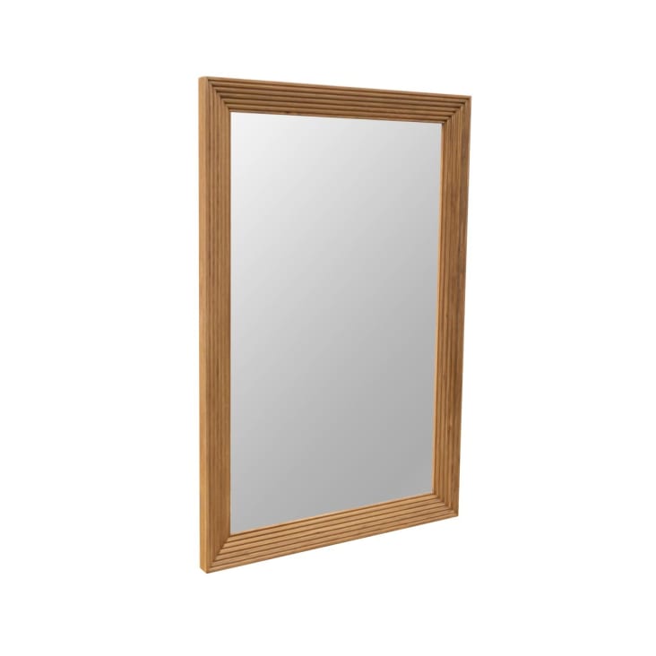 Miroir 150x100 cadre en chêne teinte claire Quincy | Maisons du Monde