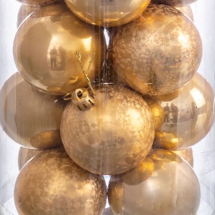 Set de 20 boules de Noël doré - 6cm | Maisons du Monde