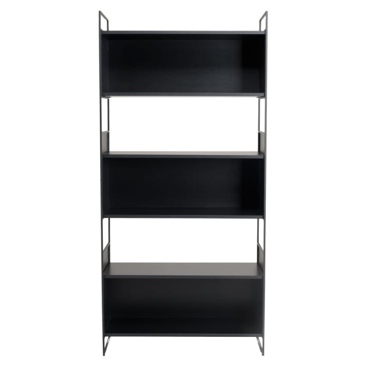 Regal 5 Fächer, 5 Ebenen, schwarzer Metallfuß Daly | Maisons du Monde