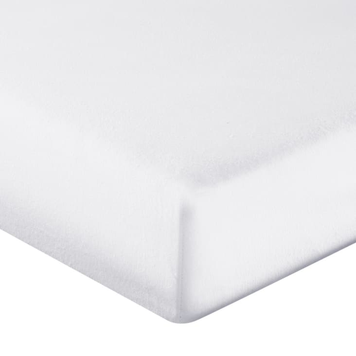 Protège matelas en coton bonnet 40 cm 140x190 cm Confort plus | Maisons ...