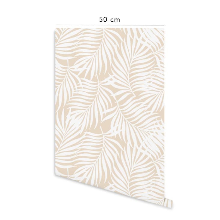 Papier peint vinyle adhésif tropicale sable 50x300 cm Tropicaleaves ...